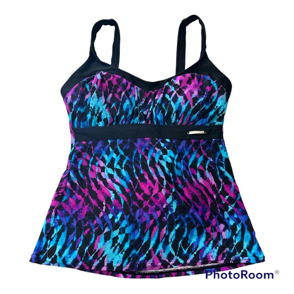 ZeroXposur | Swim | Zeroxposur Multi Colored Tankini Swim Top Xs | Poshmark